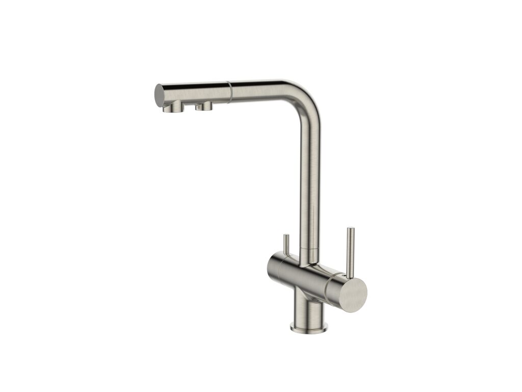 VG1040 BRUSHED CHROME PULL OUT KITCHEN MIXER 3-WAY - BathLine